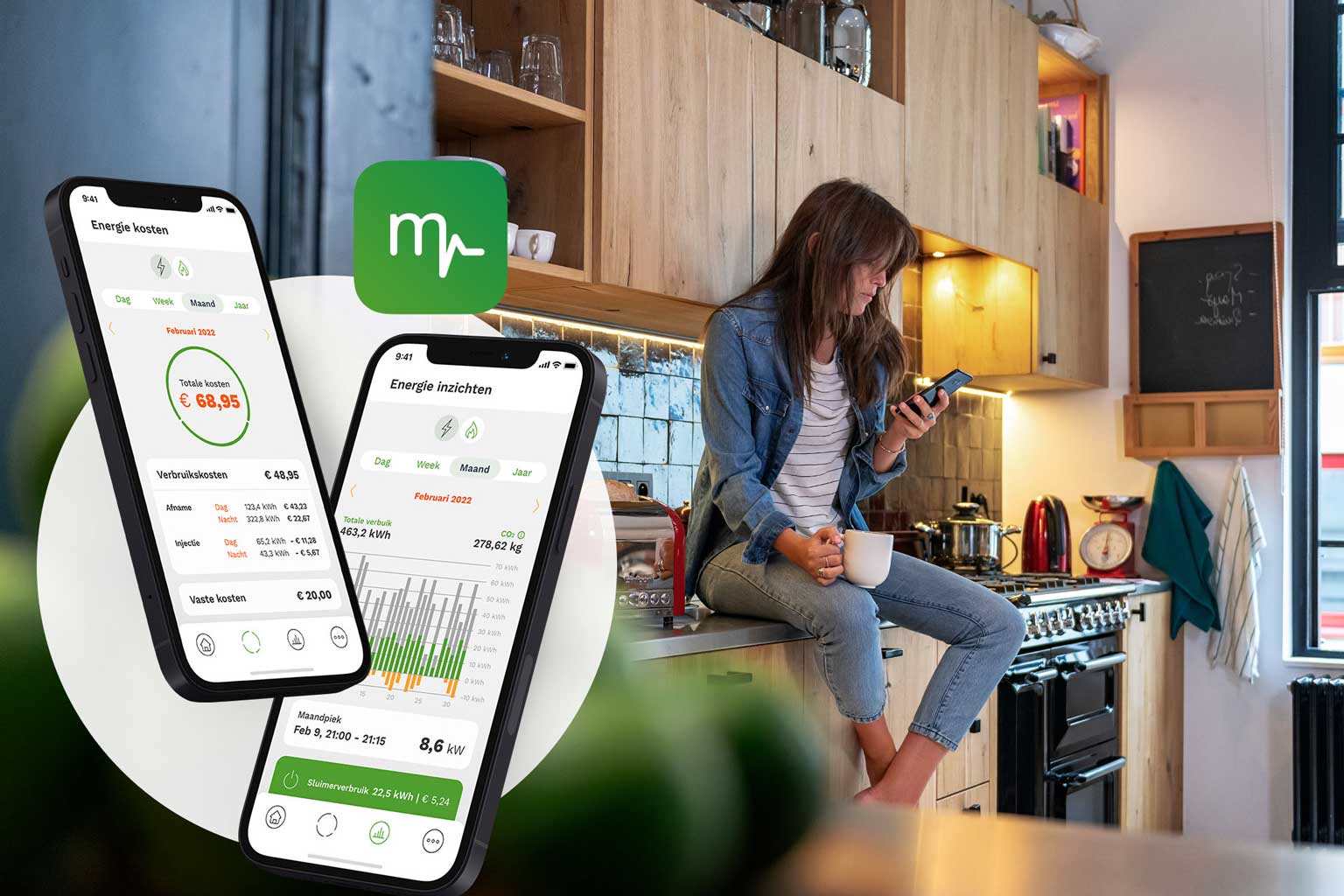 Slim je energiekosten verlagen met de gratis Luminus Monitor-app